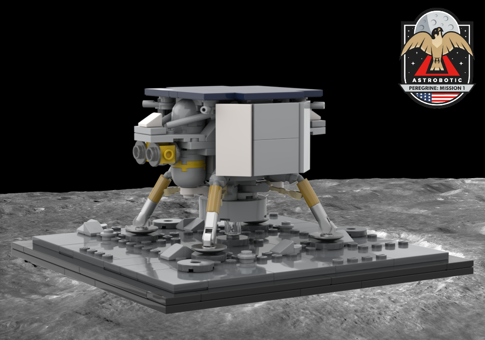 LEGO MOC Peregrine Lunar Lander with Iris CubeRover by OrchardBuilds ...