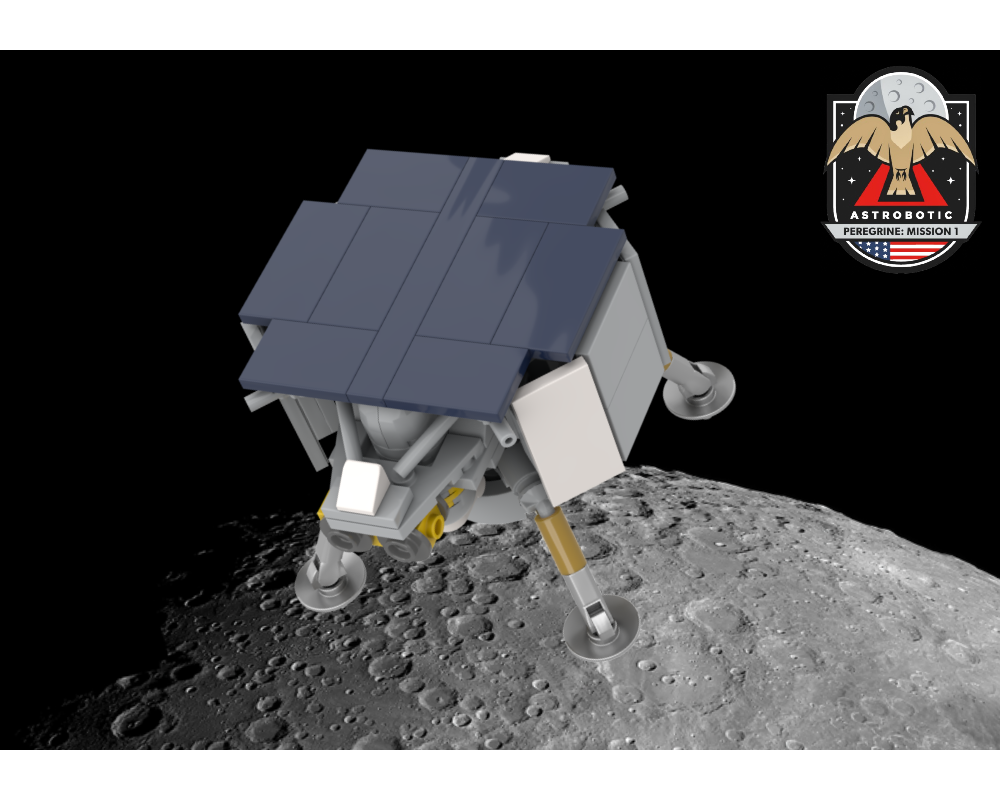 LEGO MOC Peregrine Lunar Lander with Iris CubeRover by OrchardBuilds ...