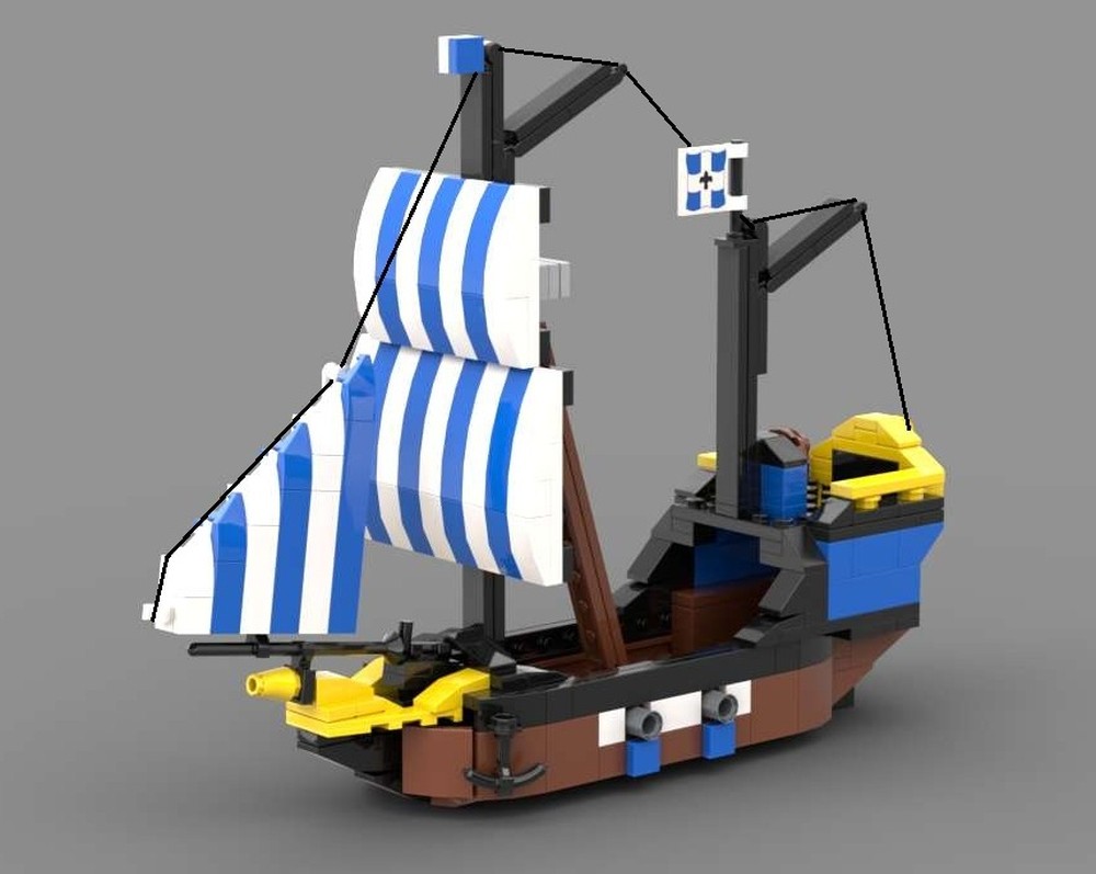 LEGO MOC Mini Clipper by OCDP | Rebrickable - Build with LEGO
