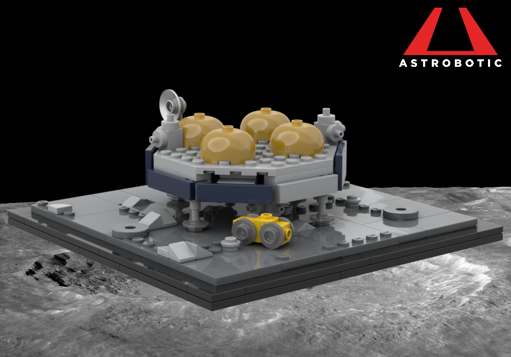 LEGO MOC OLD Griffin Lunar Lander with Cuberover and VIPER Memorial by ...