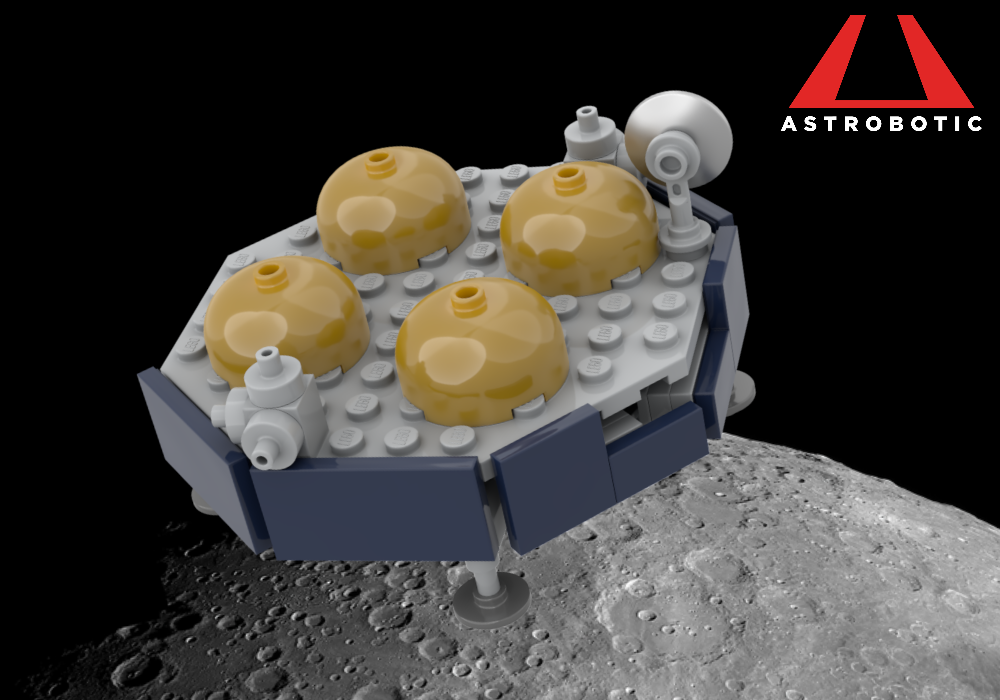 LEGO MOC OLD Griffin Lunar Lander with Cuberover and VIPER Memorial by ...