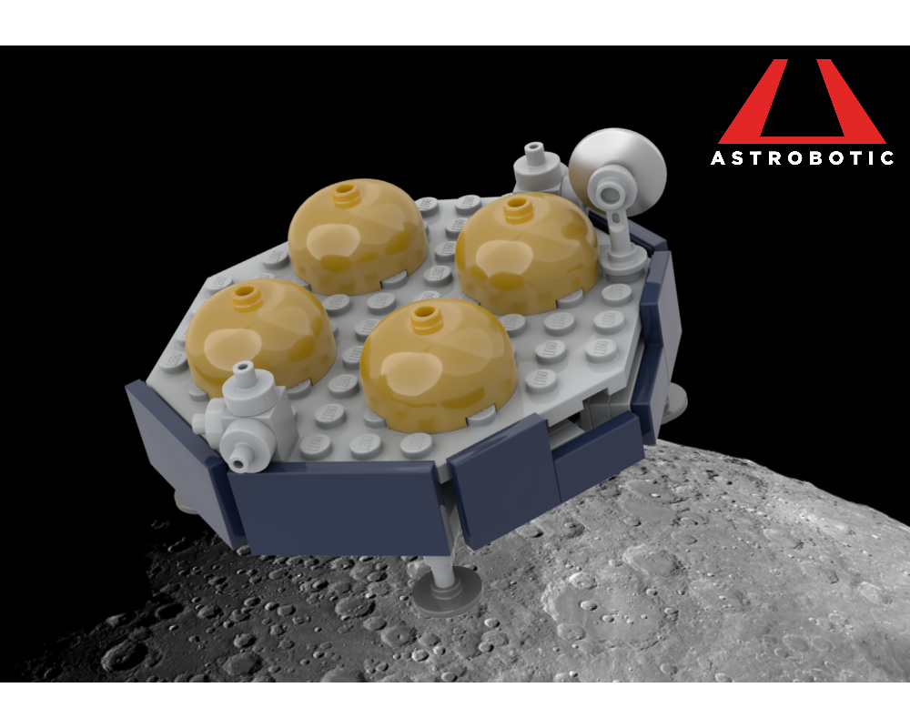 LEGO MOC OLD Griffin Lunar Lander with Cuberover and VIPER Memorial by ...