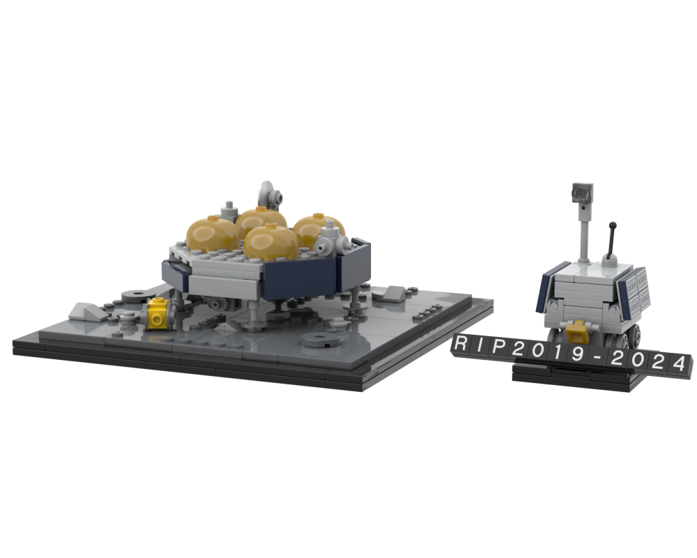 LEGO MOC OLD Griffin Lunar Lander with Cuberover and VIPER Memorial by ...