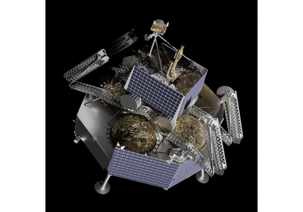 LEGO MOC OLD Griffin Lunar Lander with Cuberover and VIPER Memorial by ...