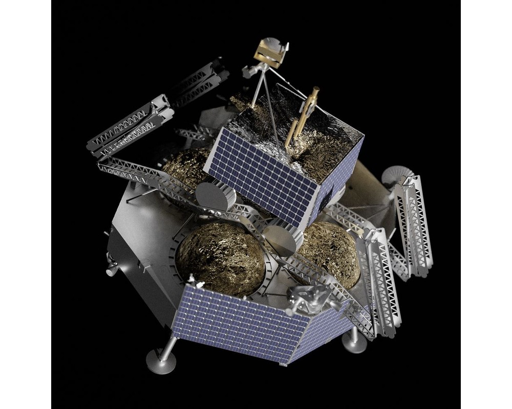 LEGO MOC OLD Griffin Lunar Lander with Cuberover and VIPER Memorial by ...