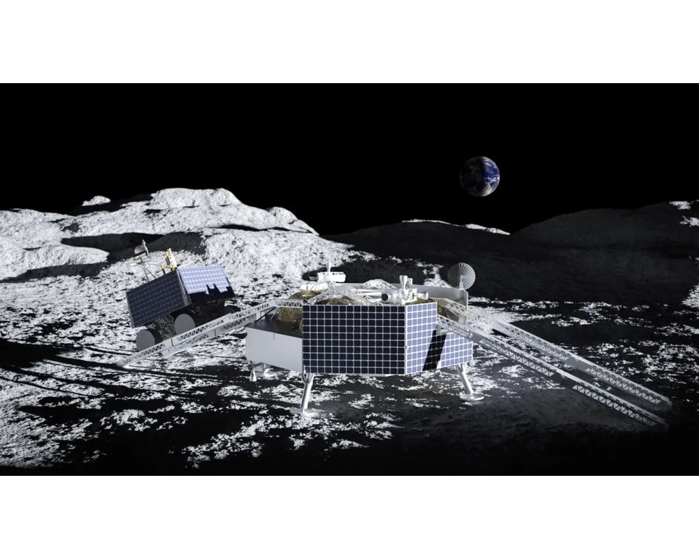 LEGO MOC OLD Griffin Lunar Lander with Cuberover and VIPER Memorial by ...