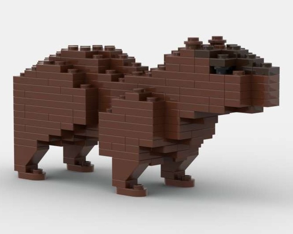LEGO MOC Capybara by Wildbrickcreations | Rebrickable - Build with LEGO