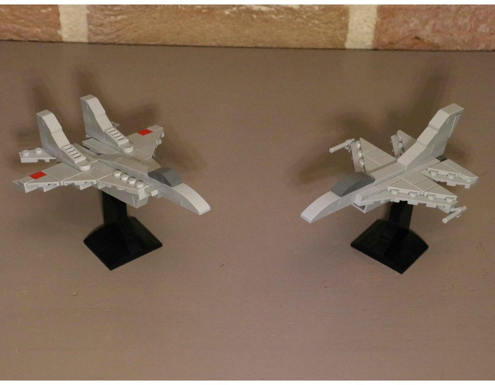 LEGO MOC F-16 and Mig-29 (Mig-35) - 1/110 scale by Vincent W ...