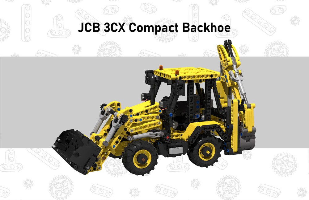 LEGO MOC JCB 3CX Compact Backhoe by nguyengiangoc | Rebrickable - Build ...