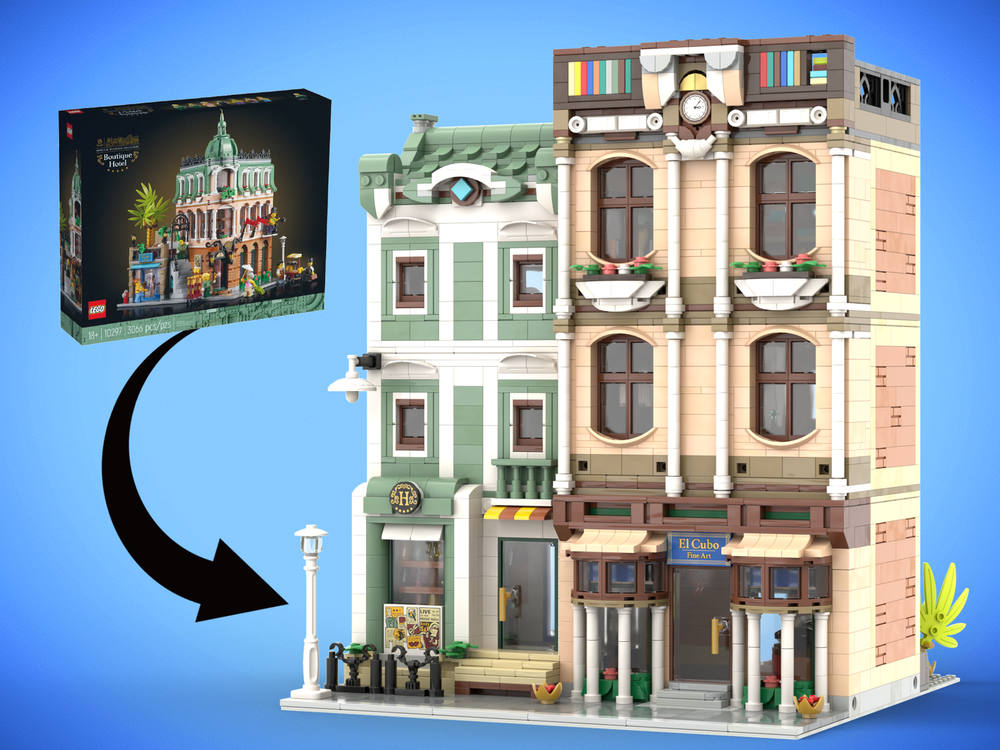 LEGO MOC Work Studio and Pharmacy - Alternate Build of Boutique Hotel ...