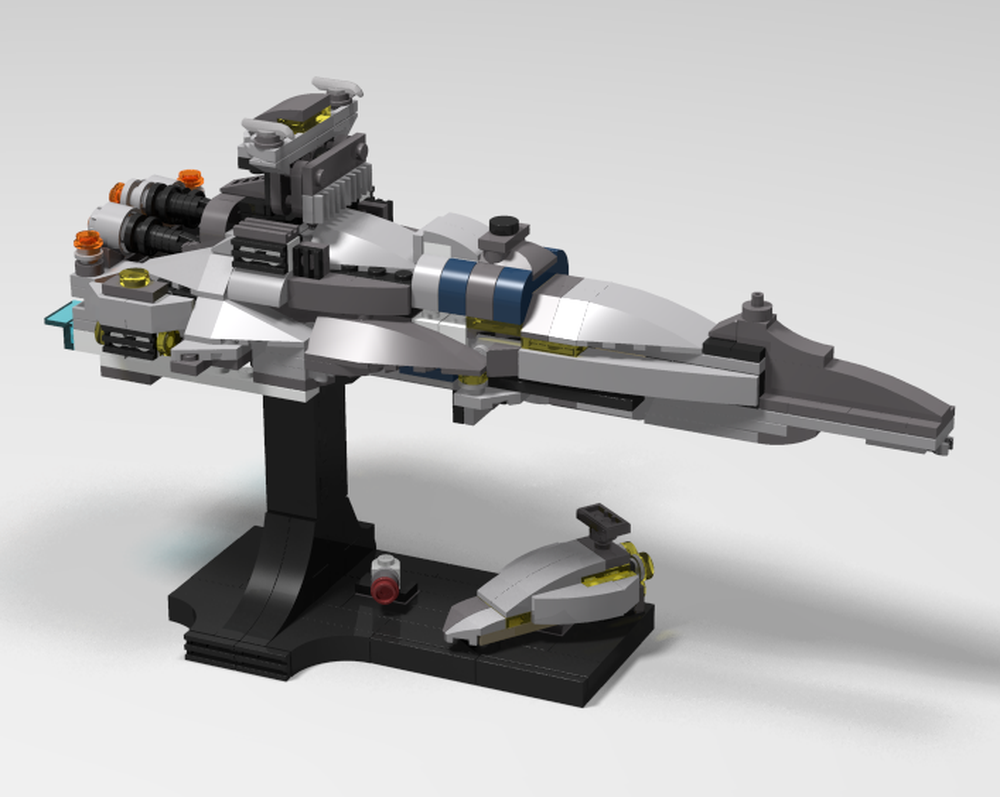 LEGO MOC star destroying space ship (alt build of invisible hand set ...