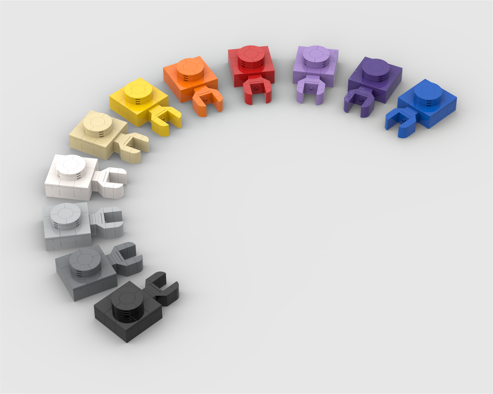 LEGO MOC-207568 Upscaled 1x1 plate with clip by Briquoleur ...