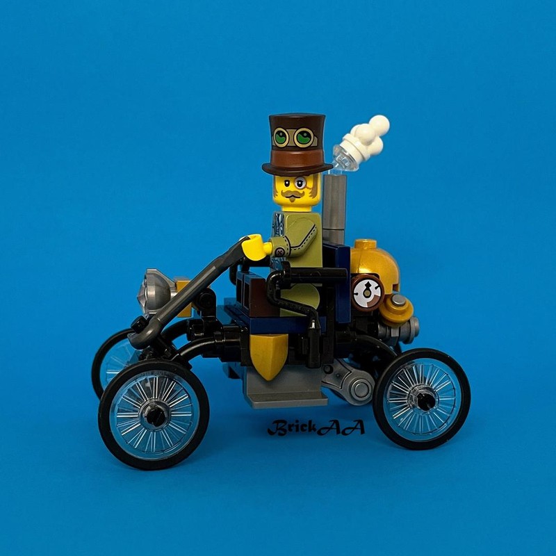 LEGO MOC Steampunk inventor's car by BrickAA | Rebrickable - Build with ...