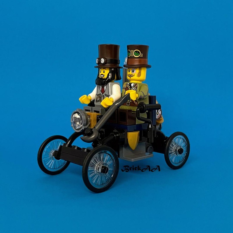 LEGO MOC Steampunk inventor's car by BrickAA | Rebrickable - Build with ...