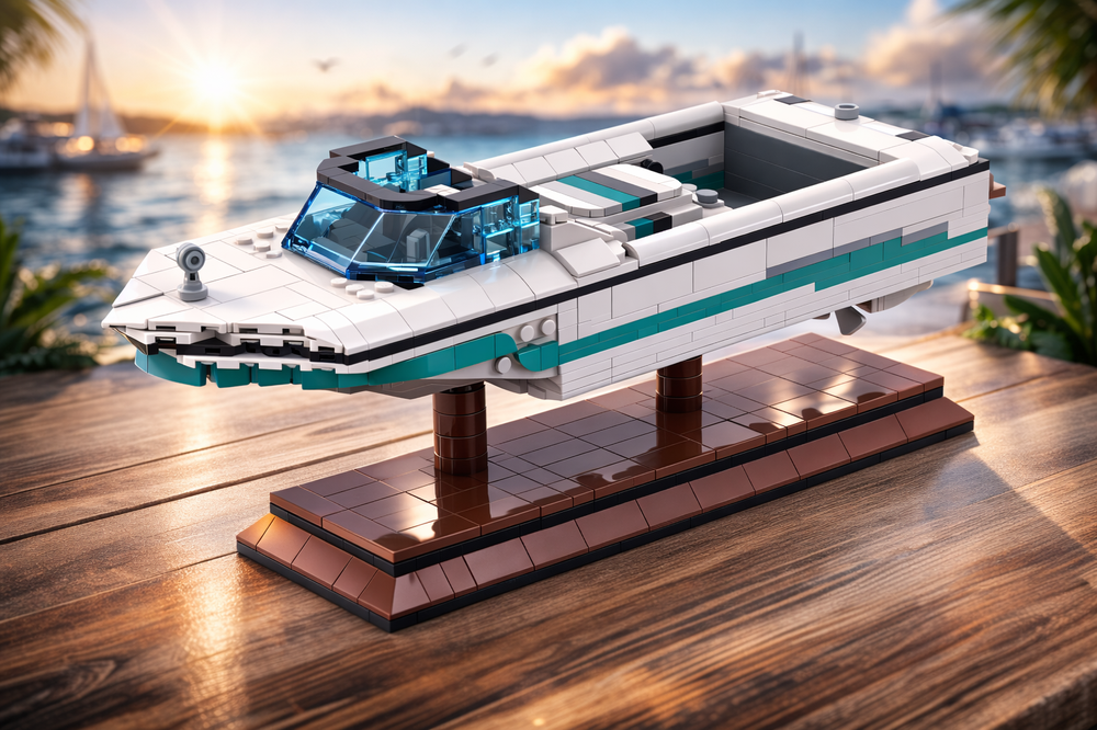 LEGO MOC-207595 Speed Boat by gabizon | Rebrickable - Build with LEGO