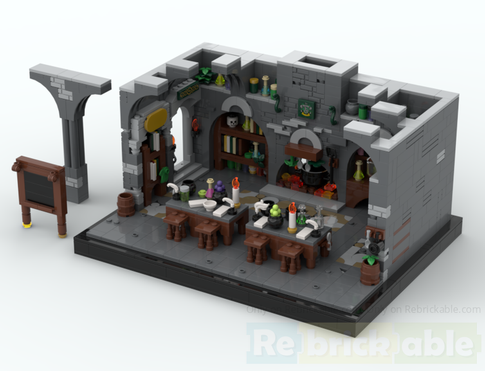 LEGO MOC The Greasy Haired Professor's Potions Classroom by ...
