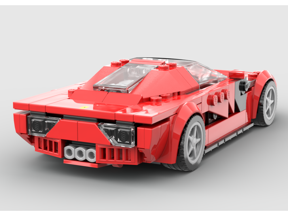 LEGO MOC F360-inspired supercar by PatoLegend | Rebrickable - Build ...