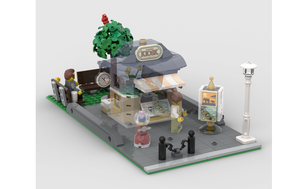 LEGO MOC Modular Base For Corner Kiosk by dejo | Rebrickable - Build ...
