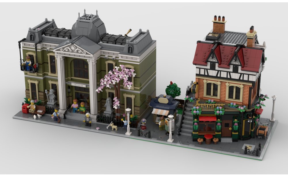LEGO MOC Modular Base For Corner Kiosk by dejo | Rebrickable - Build ...