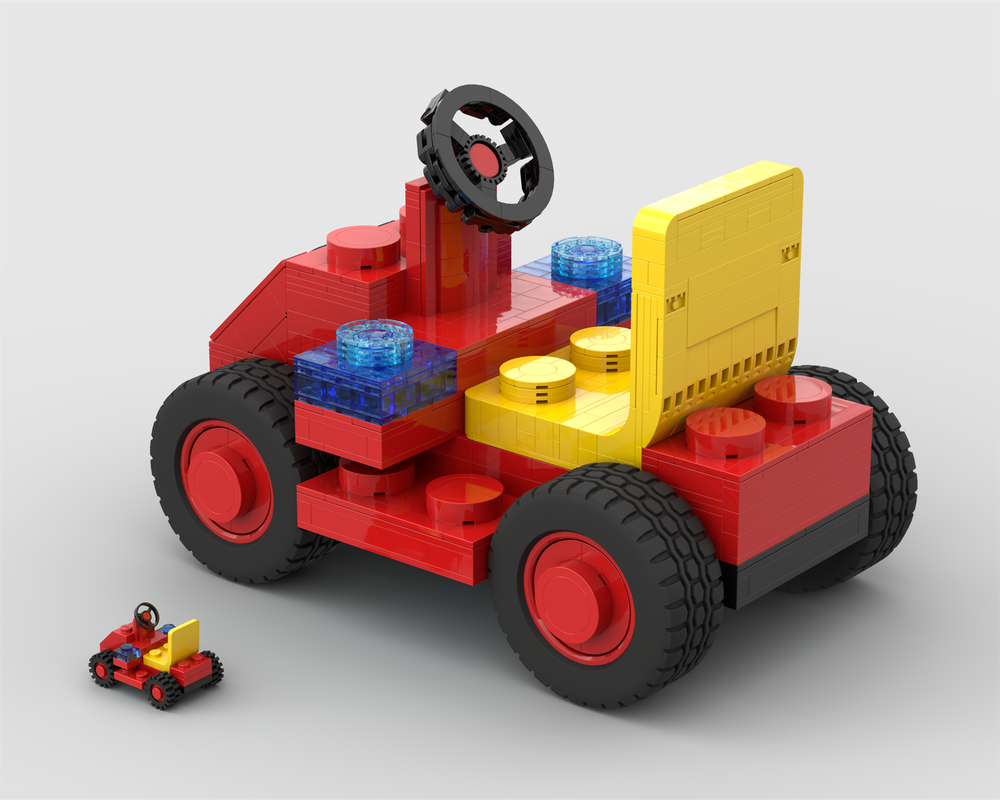 LEGO MOC-207655 6611 Up-Scaled fire chief's car by Briquoleur ...