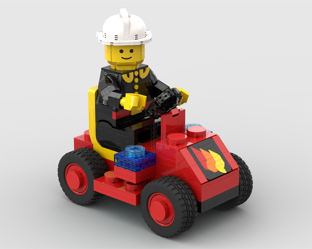 LEGO MOC-207655 6611 Up-Scaled fire chief's car by Briquoleur ...