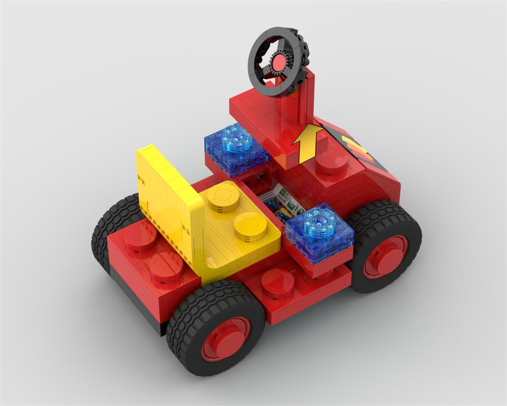 LEGO MOC-207655 6611 Up-Scaled fire chief's car by Briquoleur ...