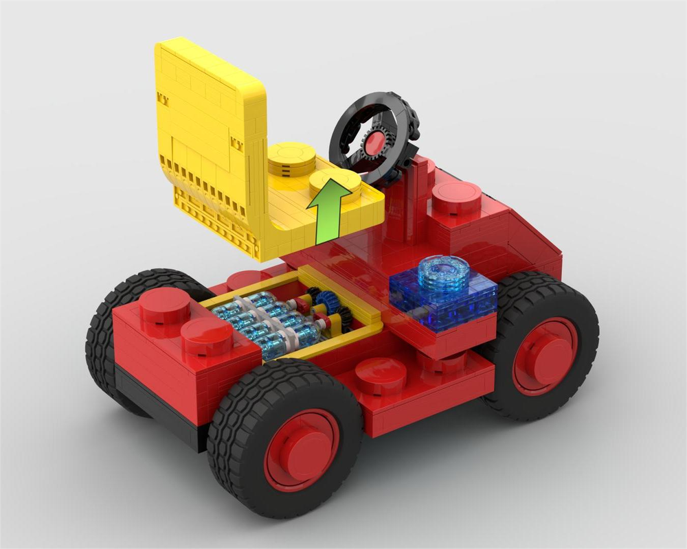 LEGO MOC-207655 6611 Up-Scaled fire chief's car by Briquoleur ...