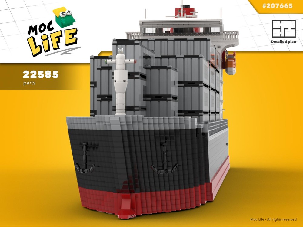 LEGO MOC Container ship by MocLife | Rebrickable - Build with LEGO