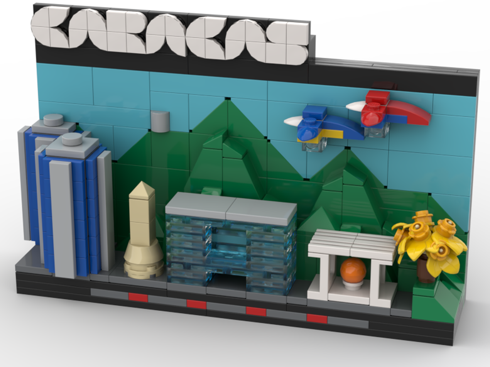 LEGO MOC Caracas PostCard 3D by alejoluis | Rebrickable - Build with LEGO