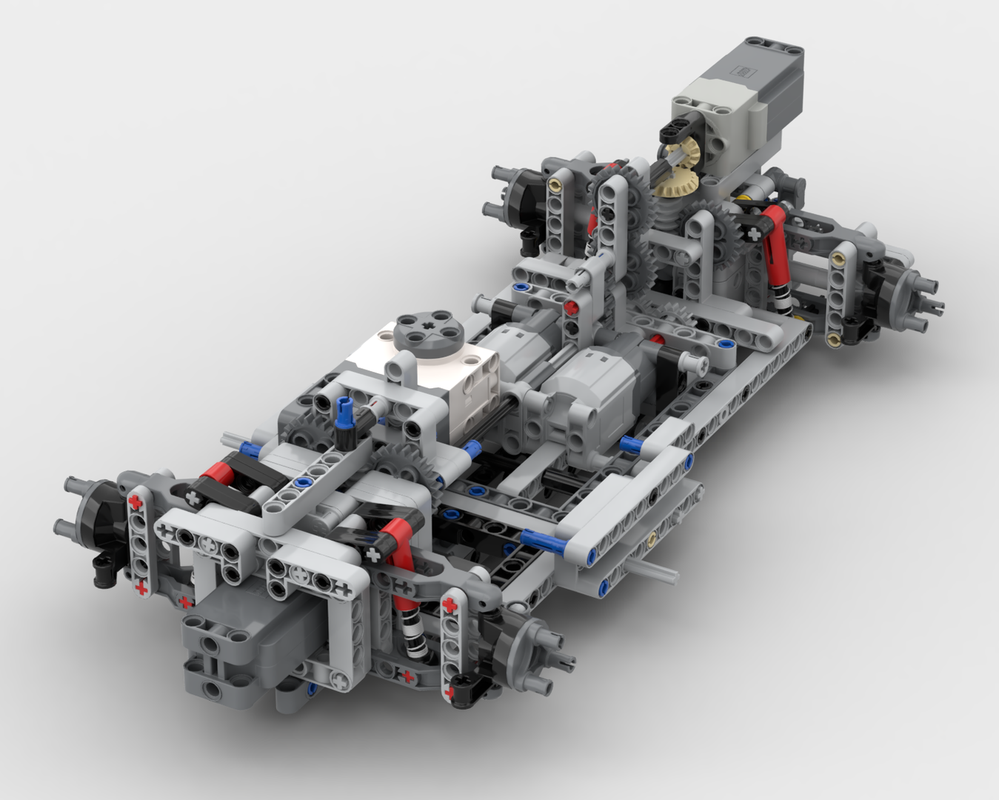 LEGO MOC Technic car chassi by technic engineering | Rebrickable - Build with LEGO