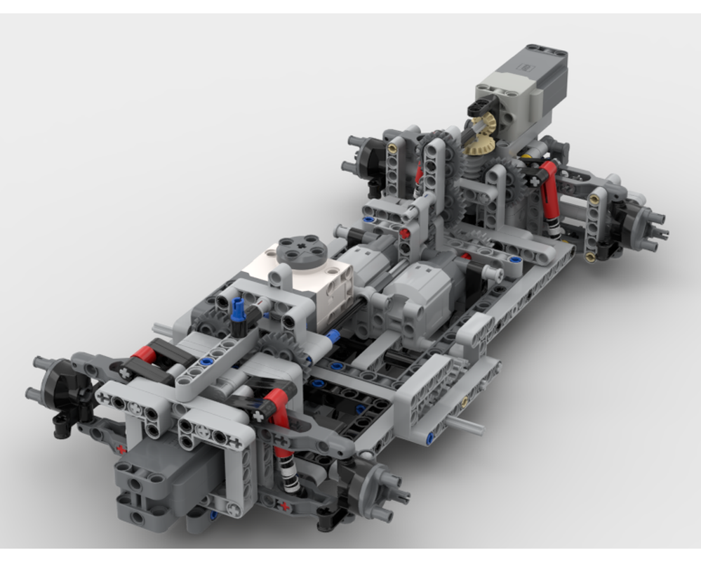 Lego Moc Technic Car Chassi By Technic Engineering Rebrickable Build With Lego