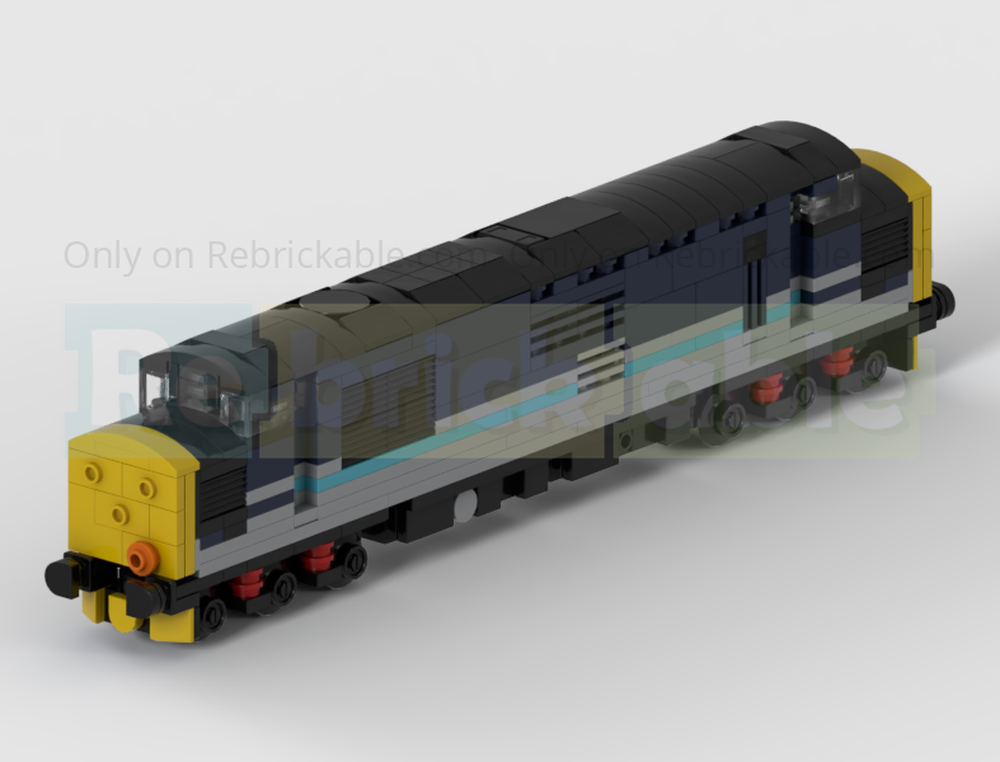 LEGO MOC 4-Wide BR Class 37/4 Diesel Locomotive Train In Regional ...