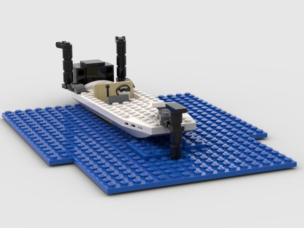 LEGO MOC Bass Boat Model by Minibuilder13 | Rebrickable - Build with LEGO