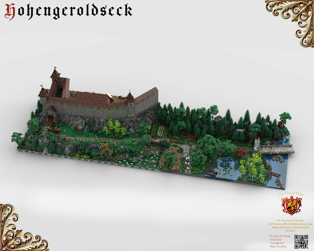 LEGO MOC Castle Hohengeroldseck Bundle (Castle Part 1 & Landscape ...