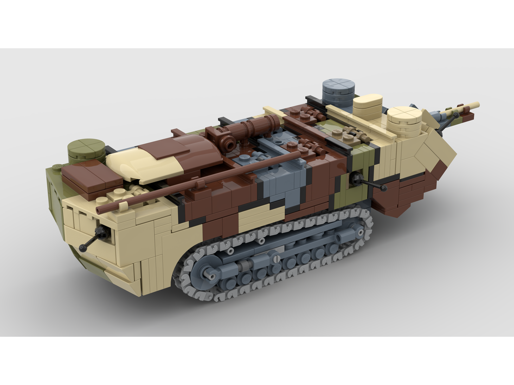 LEGO MOC-207748 Saint chamond tank by LewisBuilds | Rebrickable - Build ...