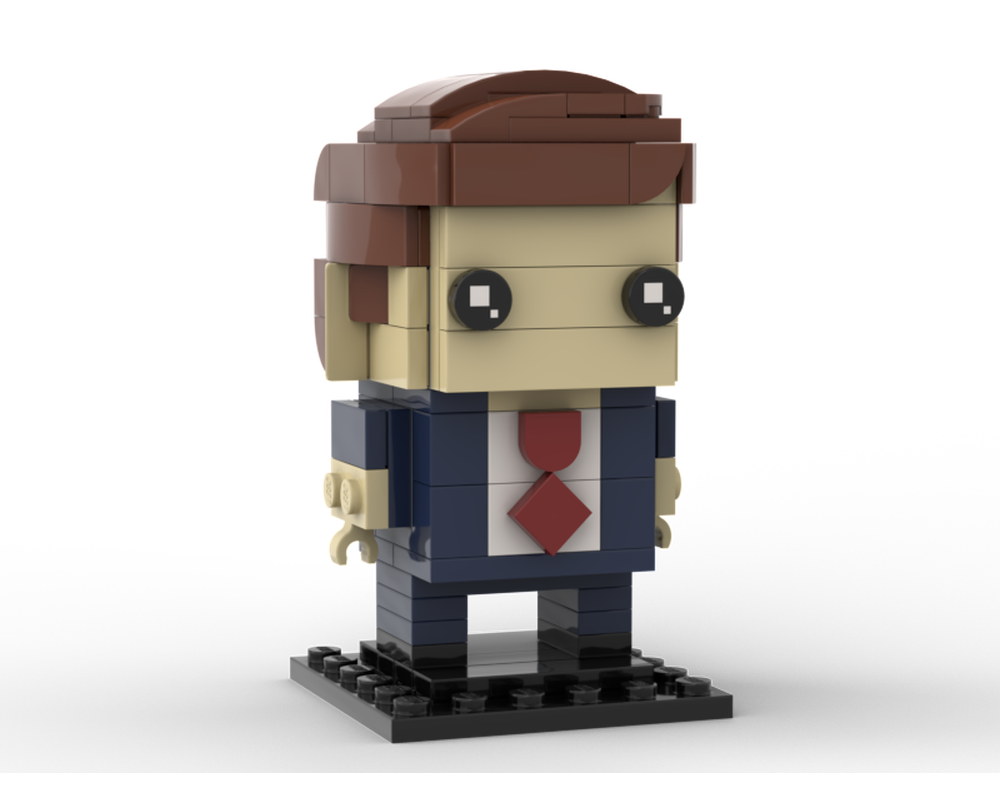 LEGO MOC-207763 John F Kennedy Brickheadz by Brickland Hills ...