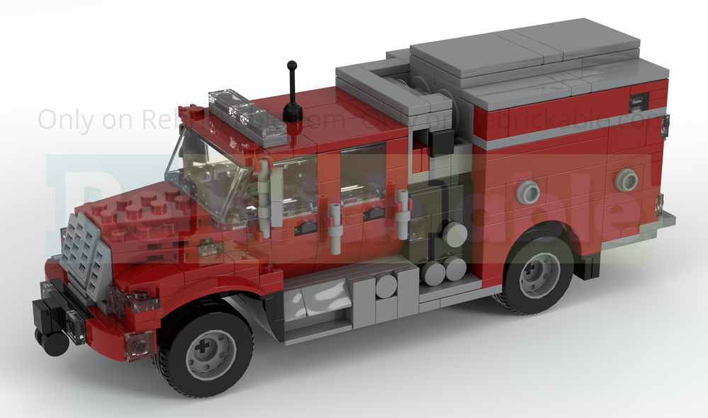 LEGO MOC Fire Department Type 3 Brush Engine by brickdefense | Rebrickable - Build with LEGO