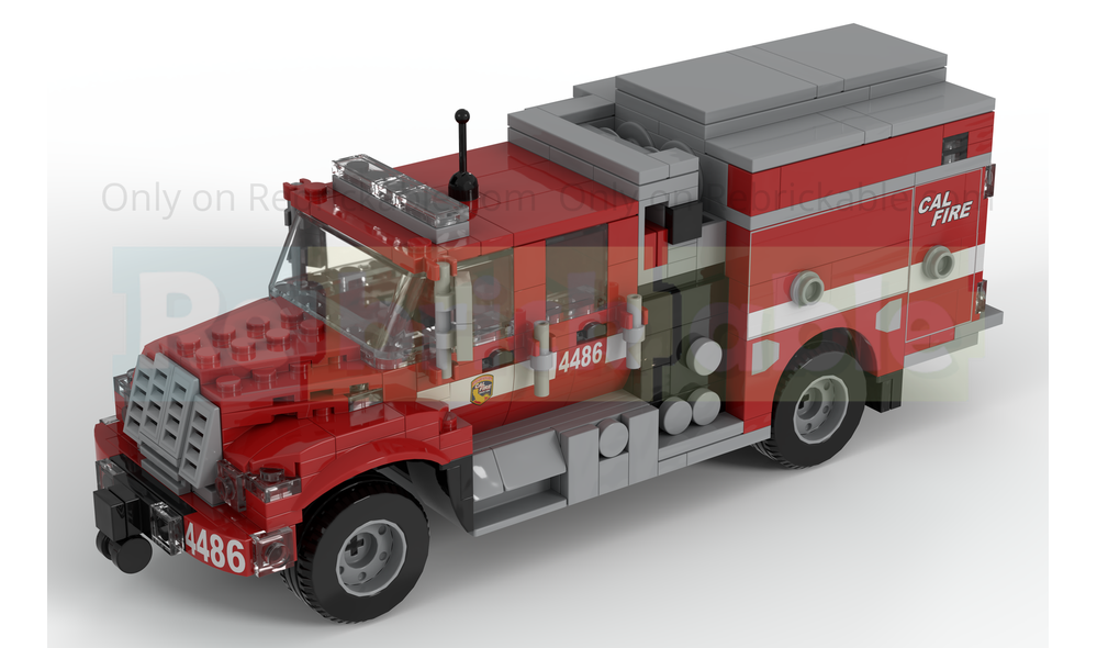 LEGO MOC Fire Department Type 3 Brush Engine by brickdefense | Rebrickable - Build with LEGO