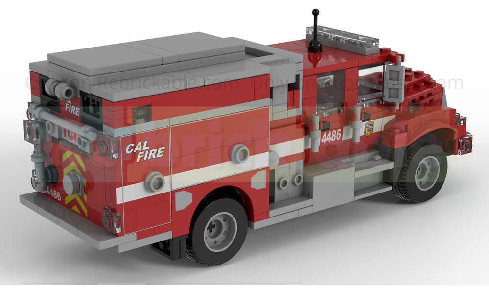 LEGO MOC Fire Department Type 3 Brush Engine by brickdefense | Rebrickable - Build with LEGO