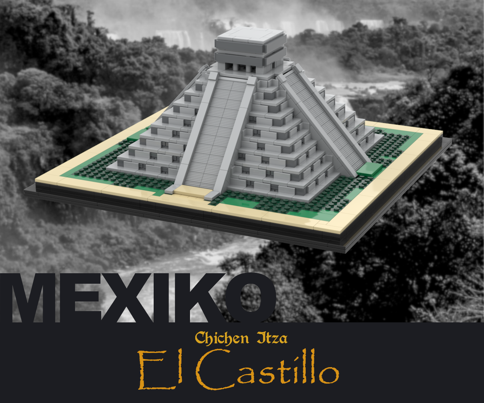 LEGO MOC Cichen Itza - El Castillo by The(Brick)Architect | Rebrickable ...