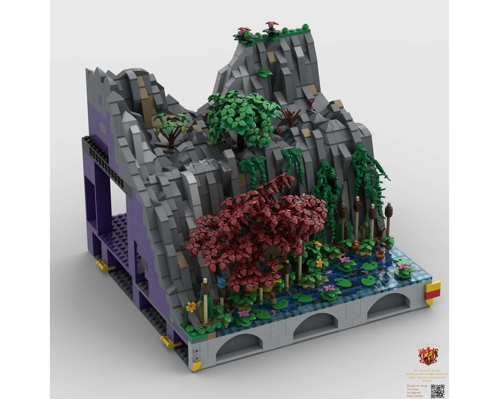 Lego Moc B1 Castle Hohengeroldseck Landscape Castle Part 1 By Sir