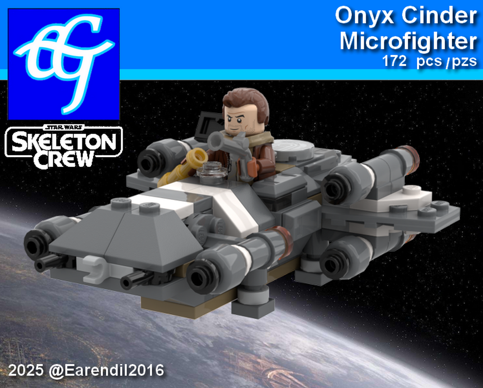 LEGO MOC Onyx Cinder Microfighter by Earendil2016 | Rebrickable - Build ...