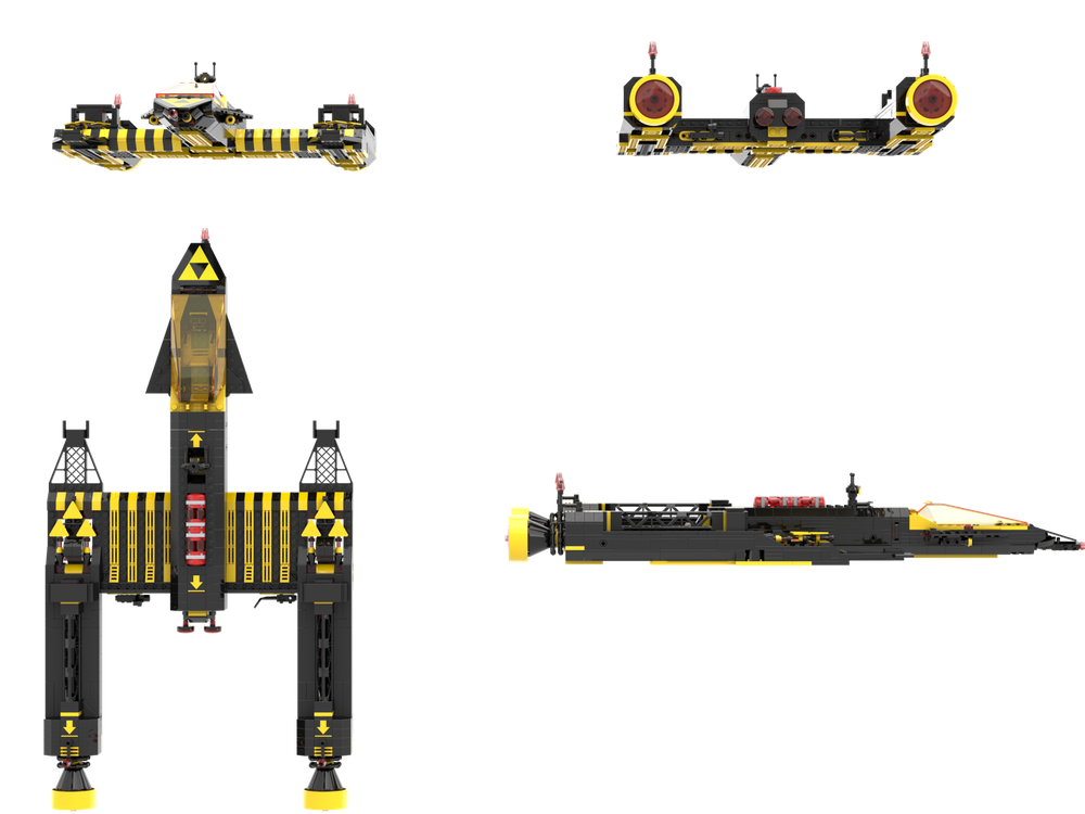 LEGO MOC Blacktron Y-wing - 10355 Renegade alt build by ClintM ...