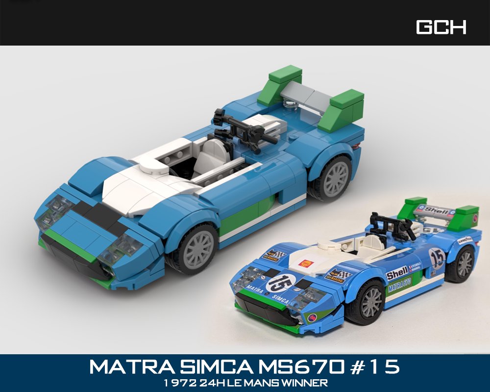 LEGO MOC Matra Simca MS670 #15 1972 Le Mans Winner by GCh | Rebrickable ...