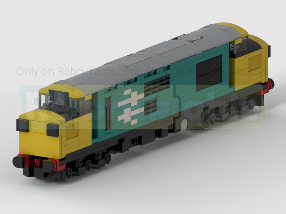 LEGO MOC-207894 4-Wide BR Class 37 Diesel Locomotive Train In British ...