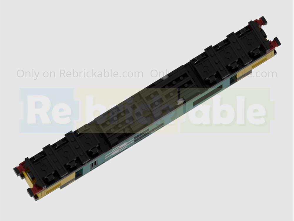 LEGO MOC-207894 4-Wide BR Class 37 Diesel Locomotive Train In British ...