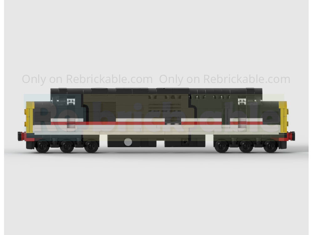 LEGO MOC-207902 4-Wide BR Class 37 Diesel Locomotive Train in Intercity ...