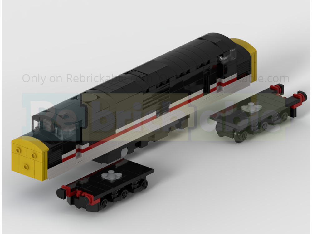 LEGO MOC-207902 4-Wide BR Class 37 Diesel Locomotive Train in Intercity ...