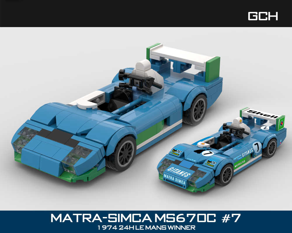LEGO MOC Matra Simca MS670C #7 1974 Le Mans Winner by GCh | Rebrickable ...