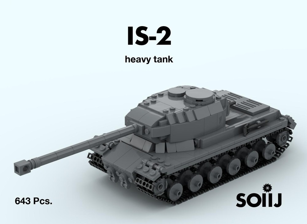 LEGO MOC IS-2 - Soviet Heavy Tank 1:35 by Soiij | Rebrickable - Build with LEGO